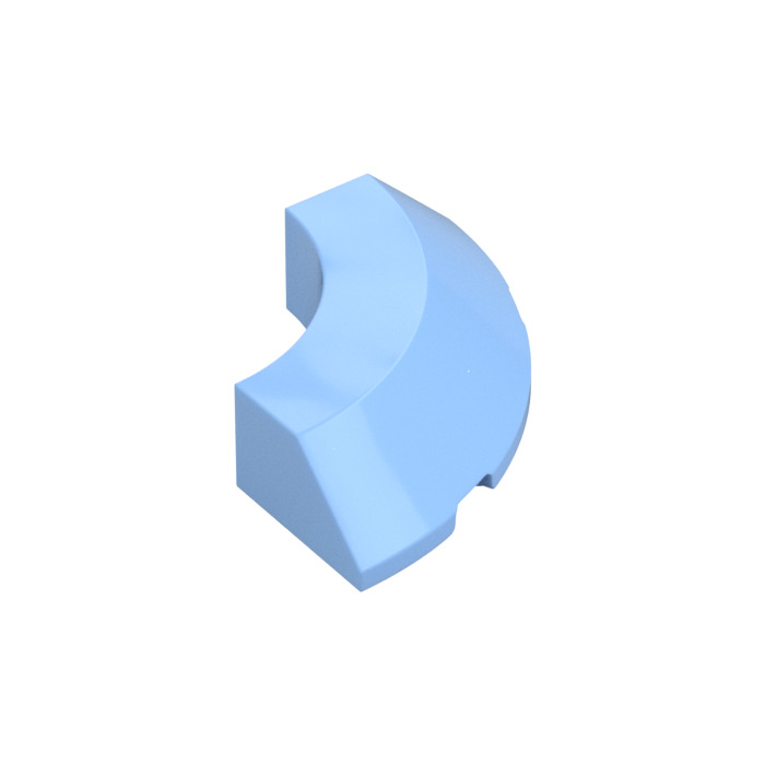 LEGO Bright Light Blue Brick 4 x 4 Round Corner Wide (5649 / 7843 ...