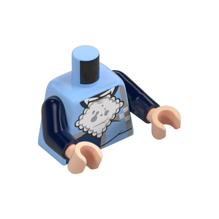 LEGO Dudley Dursley with Bright Light Blue Jumper Minifig Torso (973 ...