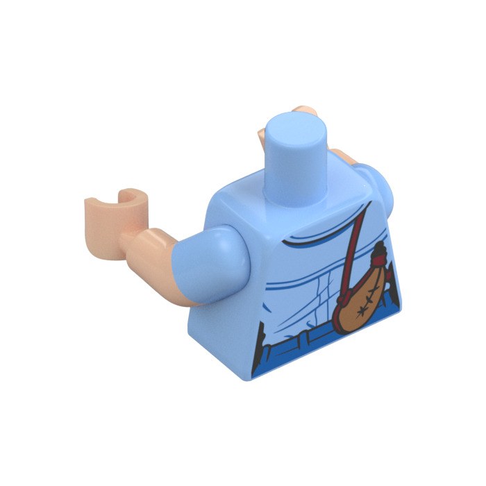 LEGO Bright Light Blue Ellie Sattler Minifig Torso (973) | Brick Owl ...