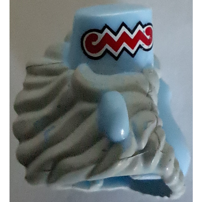 LEGO Bright Light Blue Flying Monkey Head with Bared Teeth (33504 ...