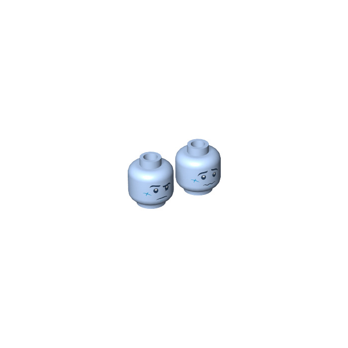 LEGO Bright Light Blue Jack Davids Minifigure Head (3626 / 66655 ...