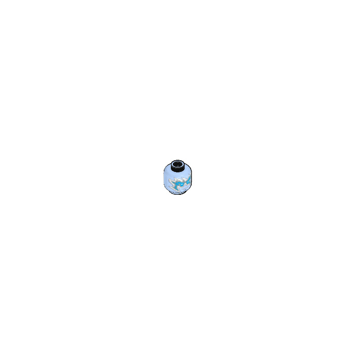 LEGO Bright Light Blue NRG Zane Head (3626 / 10672) | Brick Owl