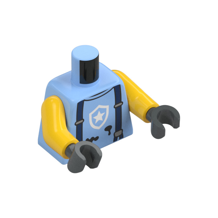 LEGO Police Mechanic with Dark Minifig Torso (973) | Brick Owl - LEGO ...