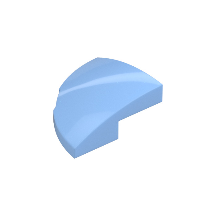 LEGO Bright Light Blue Slope 2 x 2 x 0.7 Curved Round Quarter (5852 ...