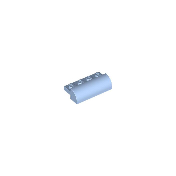 LEGO Bright Light Blue Slope 2 x 4 x 1 Curved (5842) | Brick Owl