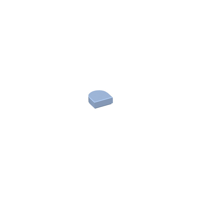 LEGO Azul claro brillante Tile 1 x 1 Half Oval (24246 / 35399) | Brick ...