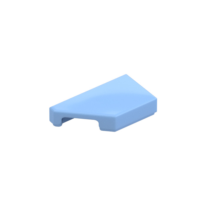 LEGO Bright Light Blue Tile 1 x 2 45° Angled Cut Left (5091) | Brick Owl