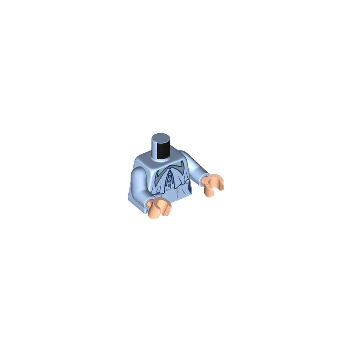 LEGO Bright Light Blue Torso with Beauxbatons Uniform (973 / 76382 ...