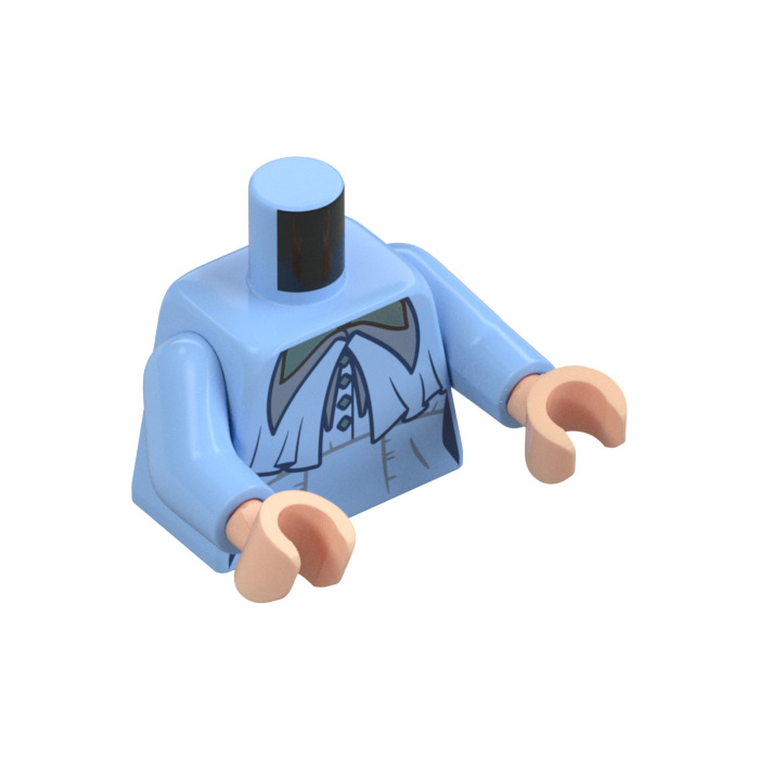 LEGO Bright Light Blue Torso with Beauxbatons Uniform (973 / 76382 ...