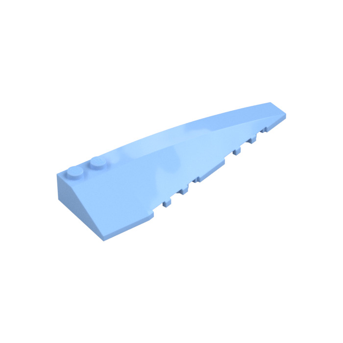 LEGO Bright Light Blue Wedge 10 x 3 x 1 Double Rounded Right (50956 ...