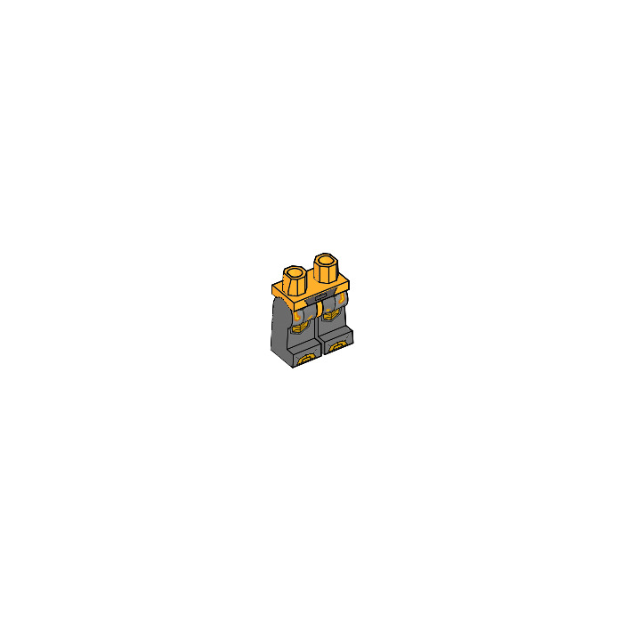 LEGO Světle oranžová Axl s stříbrný Hledí a Trup Minifigurka Boky a ...