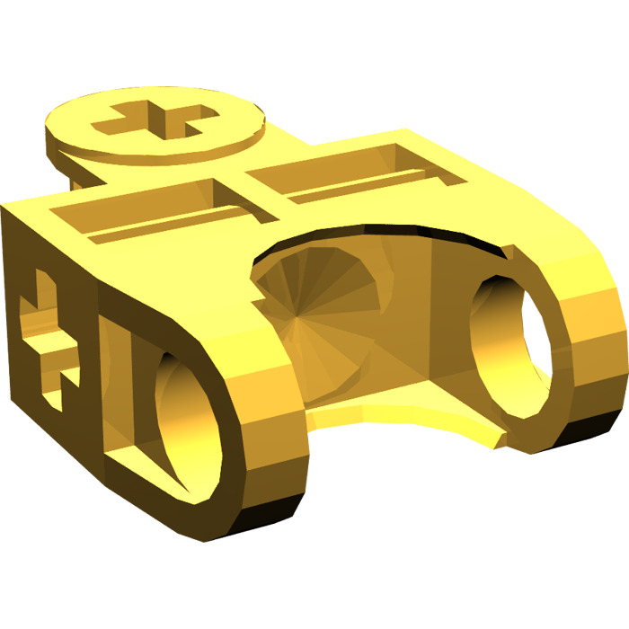 LEGO Bright Light Orange Ball Connector with Perpendicular Axleholes ...