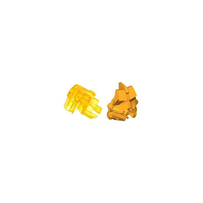 LEGO Bionicle Head Connector Block with Transparent Neon Yellow Eye ...