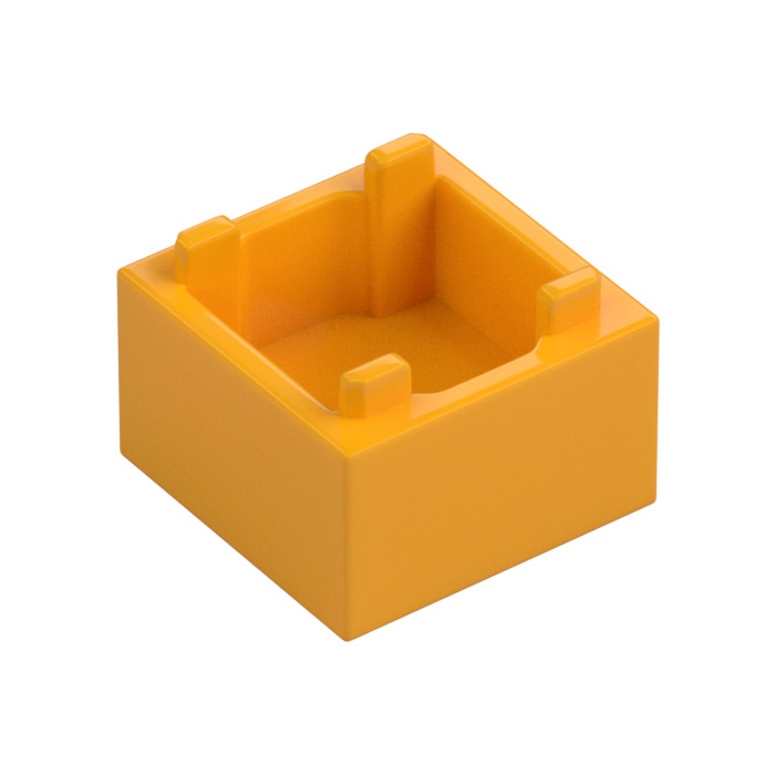 LEGO Bright Light Orange Box 2 x 2 x 1 (2821 / 59121) | Brick Owl