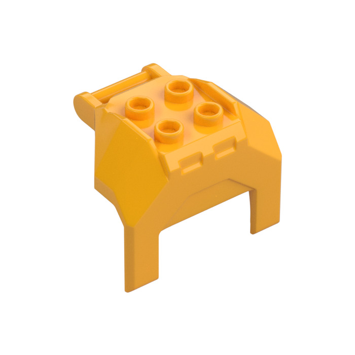 LEGO Bright Light Orange Chest Armor with 4 Studs and Bar Handle (27167 ...