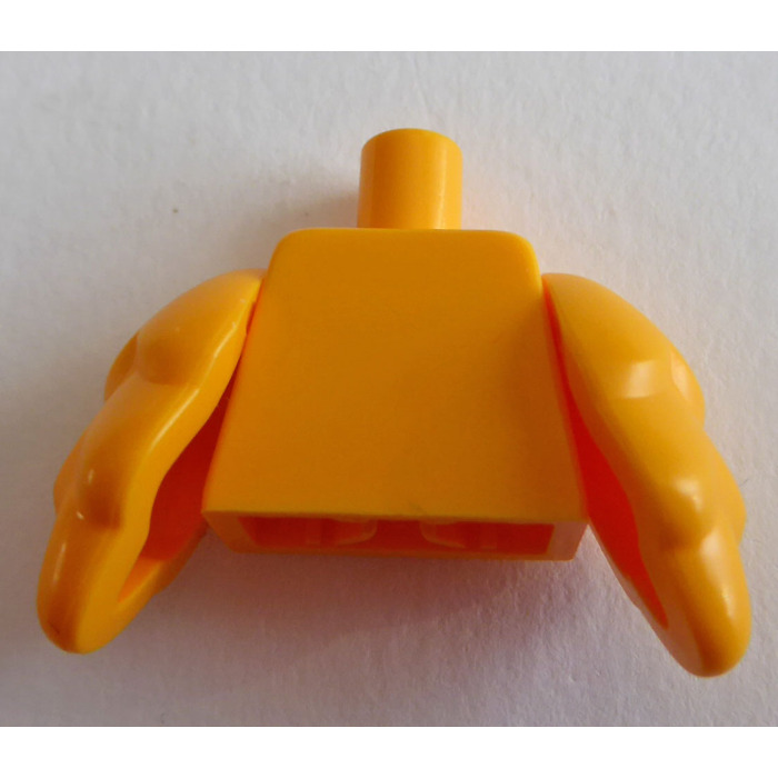 LEGO Minifig Torso with Bright Light Orange Bird Wings (973) | Brick ...