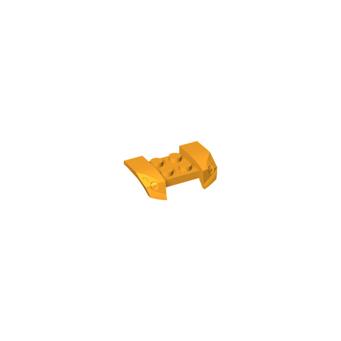 LEGO Bright Light Orange Mudguard Plate 2 x 4 with Overhanging ...
