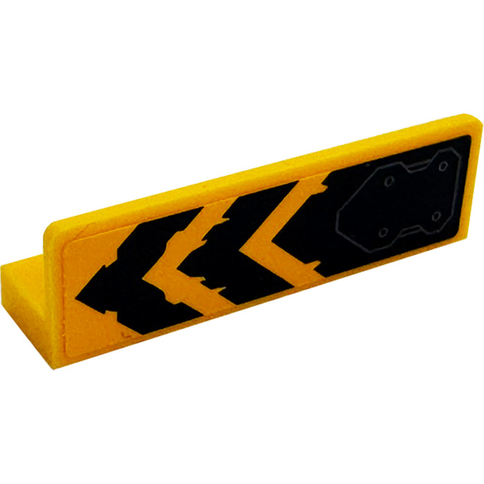 LEGO Panel 1 x 4 with Rounded Corners with Arrows, Hatch (Left) Sticker ...
