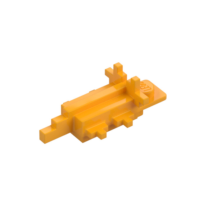 LEGO Bright Light Orange Pixelated Minecraft Axolotl Body (86879 ...