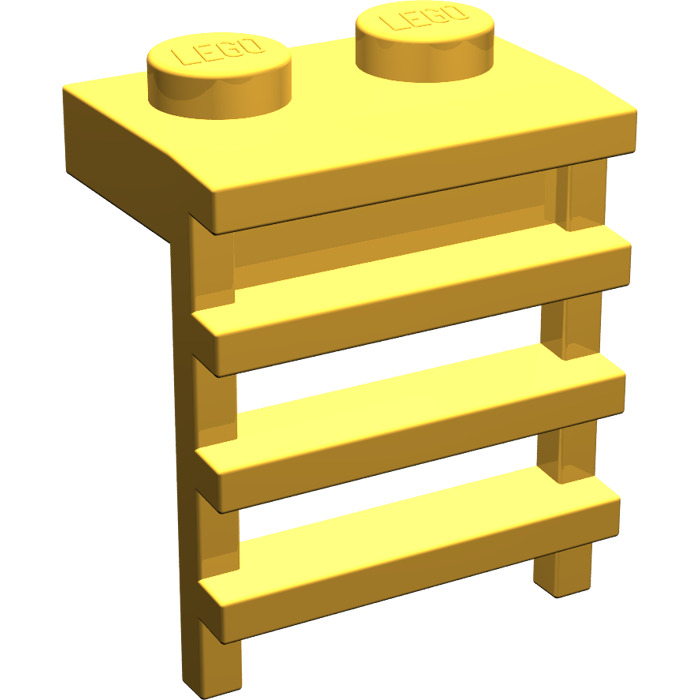 LEGO Bright Light Orange Plate 1 x 2 with Ladder (4175 / 31593) | Brick ...