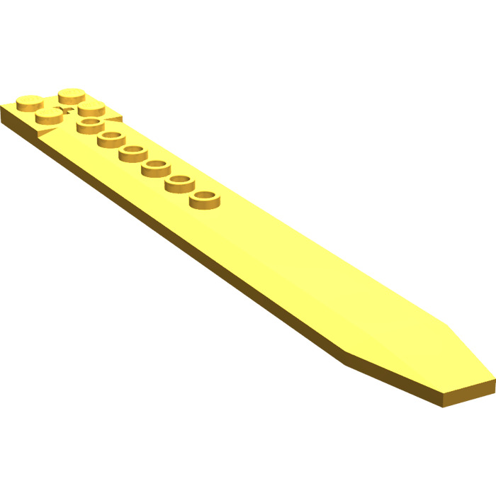 LEGO Bright Light Orange Plate 2 x 16 Rotor Blade with Axle Hole (62743 ...