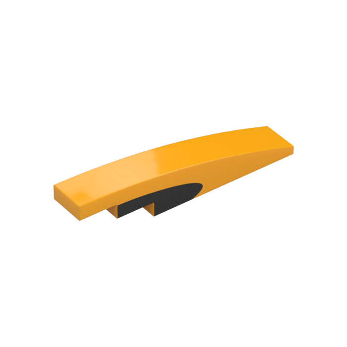 LEGO Slope 1 x 6 Curved with Black Oval (6801 / 114478) | Brick Owl ...