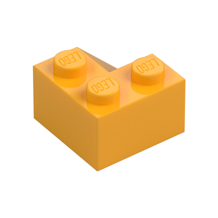 LEGO Bright Light Orange Slope 2 x 2 (45°) with Double Concave (3046 / ...