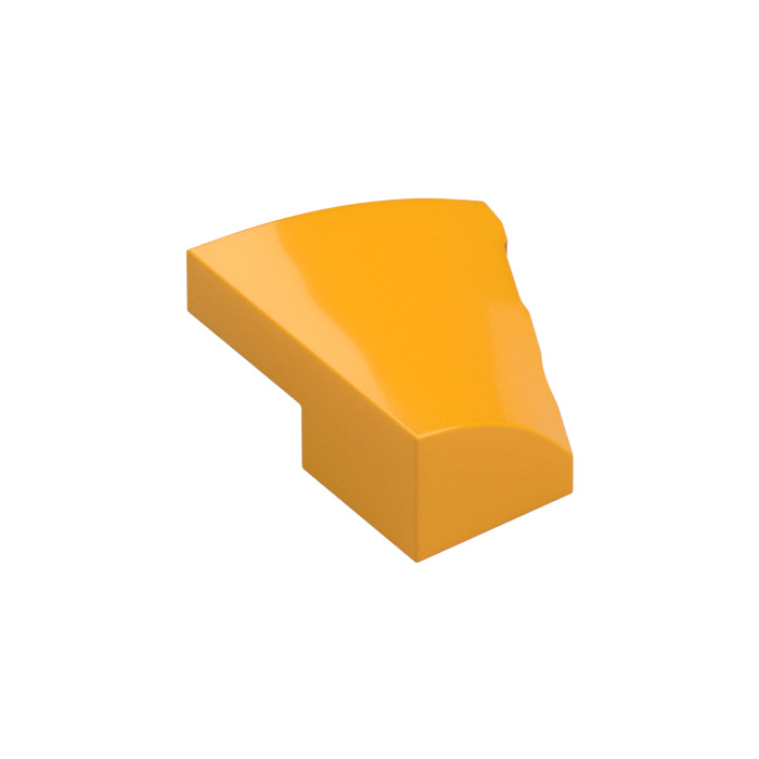 LEGO Bright Light Orange Slope 2 x 2 x 0.6 Curved Angled Right (5093 ...