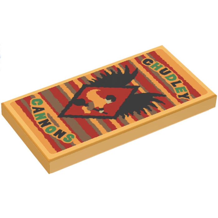 LEGO Tile 2 x 4 with ‘CHUDLEY CANNONS’ Design Sticker (87079) | Brick ...