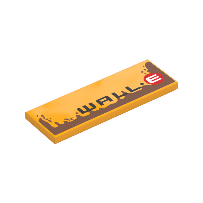 LEGO Tile 2 x 6 with ‘WALL.E’ and Rust Stains (69729) | Brick Owl