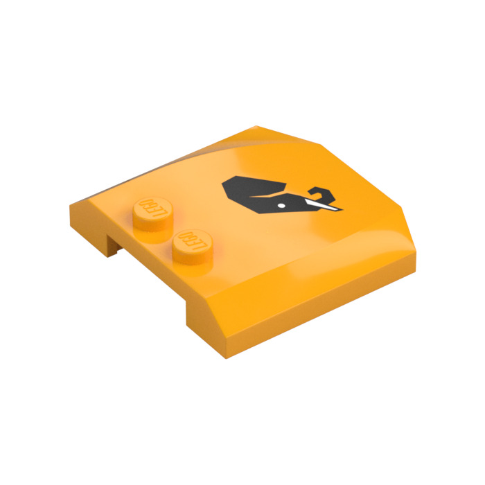 LEGO Wedge 4 x 4 Curved with Elephant Head (45677) | Brick Owl - LEGO ...