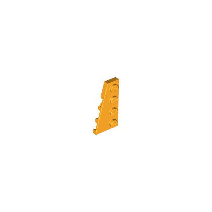 LEGO Bright Light Orange Wedge Plate 2 x 4 Wing Left (41770 / 118744 ...
