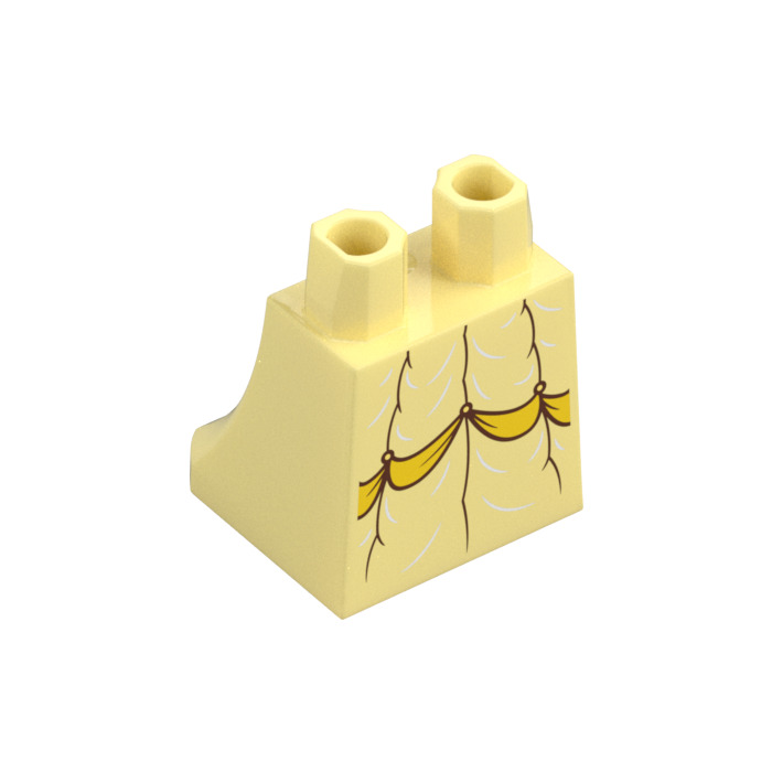 LEGO Minifigure Skirt with Dress with Ruffles and Yellow Ribbon (36036 ...