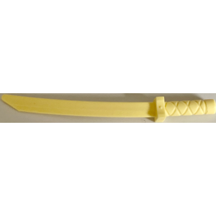 LEGO Bright Light Yellow Katana with Square Guard and Capped Pommel ...