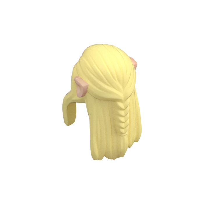 LEGO Bright Light Yellow Long Hair with Elf Ears (100953) | Brick Owl