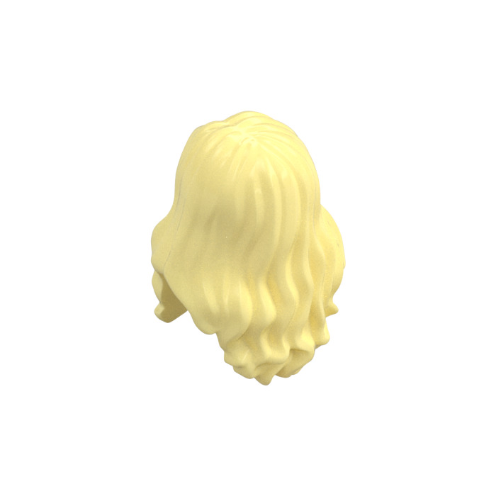 LEGO Bright Light Yellow Long Wavy Hair with Parting (33461 / 95225 ...