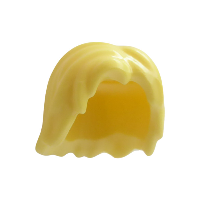 LEGO Bright Light Yellow Mid-Length Tousled Hair with Center Parting ...