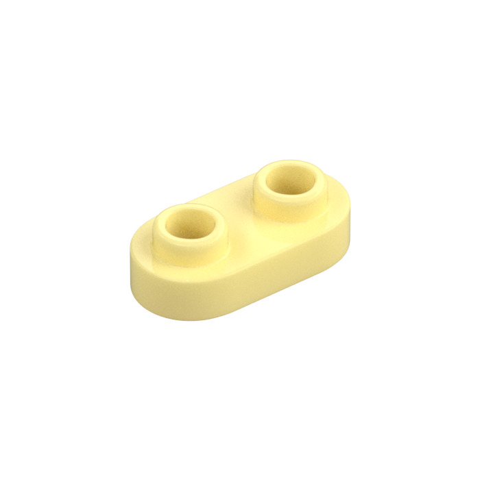 LEGO Bright Light Yellow Plate 1 x 2 with Rounded Ends (35480) | Brick ...
