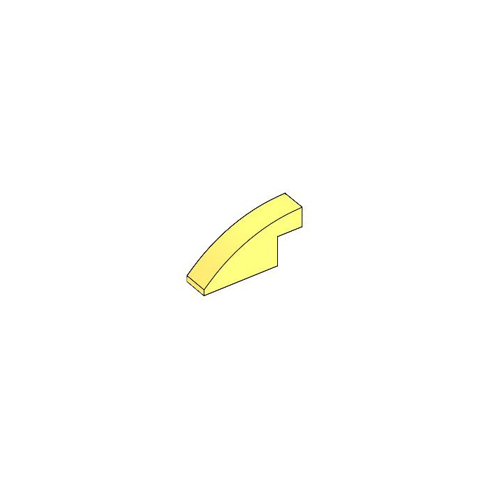 LEGO Bright Light Yellow Slope 1 x 4 x 1.3 Curved (3573) | Brick Owl ...
