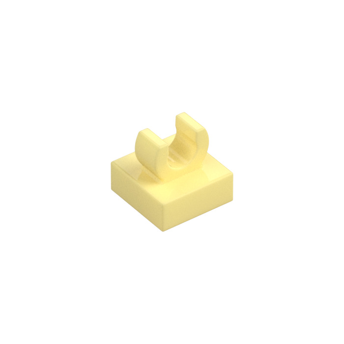 LEGO Bright Light Yellow Tile 1 x 1 with Clip (Raised "C") (15712 / ...