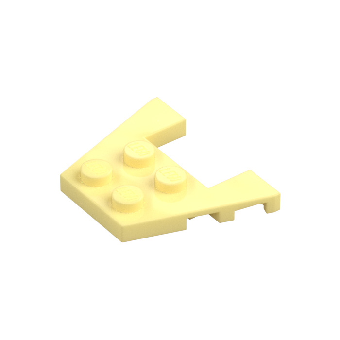 LEGO Bright Light Yellow Wedge Plate 3 x 4 with Stud Notches (28842 / ...