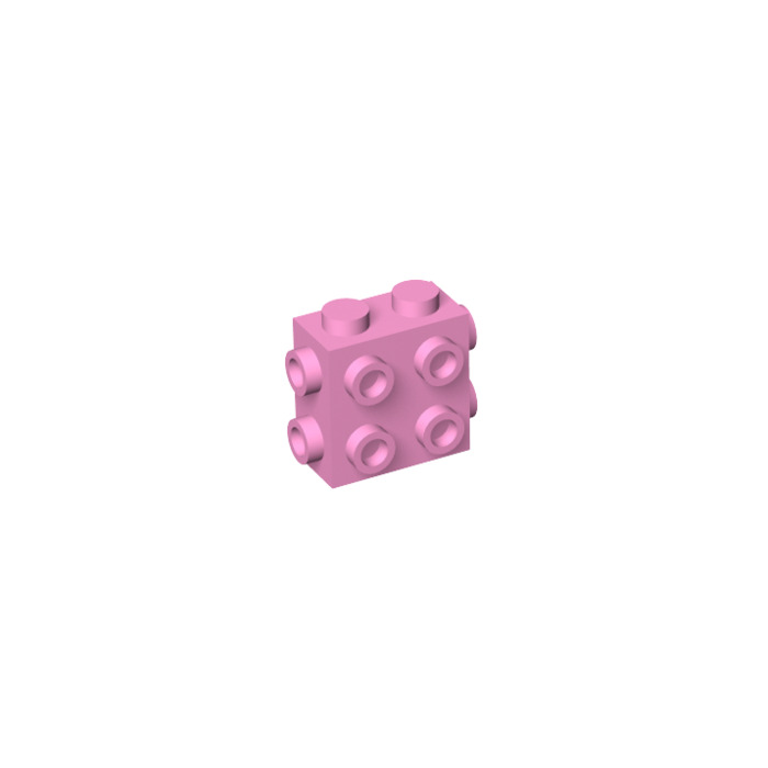 LEGO Bright Pink Brick 1 x 2 x 1.6 with Side and End Studs (67329 ...