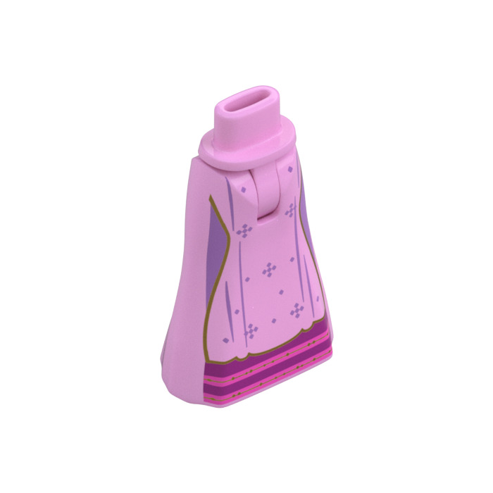 LEGO Minidoll Hip with Full Length Skirt with Sakina Pink Dress (Thin ...