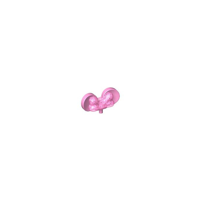 LEGO Bright Pink Minnie Mouse Ears with Transparent Dark Pink Opal Bow ...