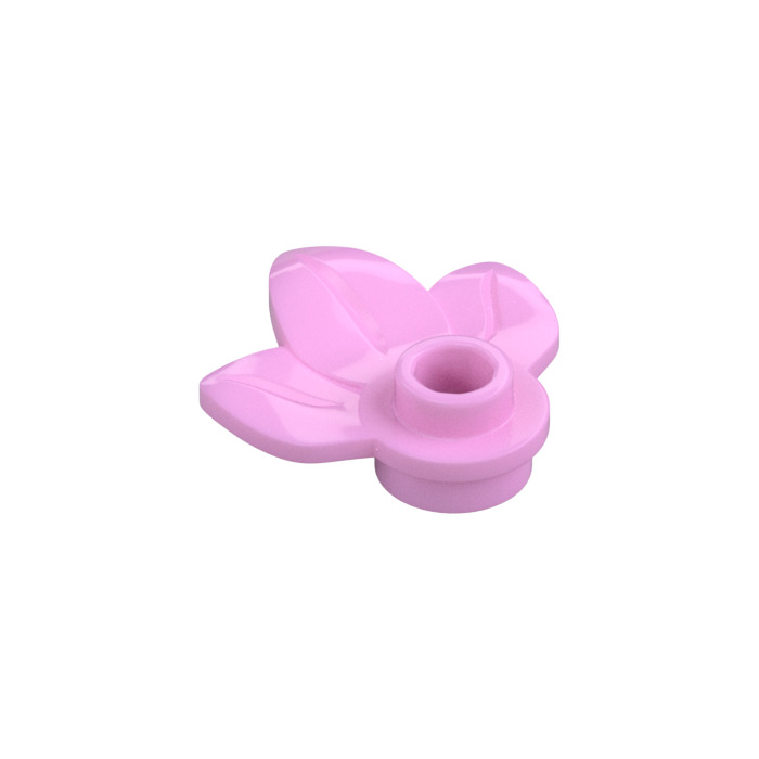 LEGO Bright Pink Plate 1 x 1 Plant with 3 Leaves (5971 / 32607) | Brick ...