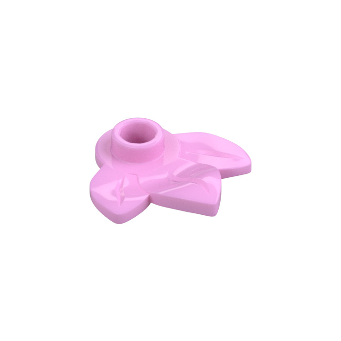 LEGO Bright Pink Plate 1 x 1 Plant with 3 Leaves (5971 / 32607) | Brick ...