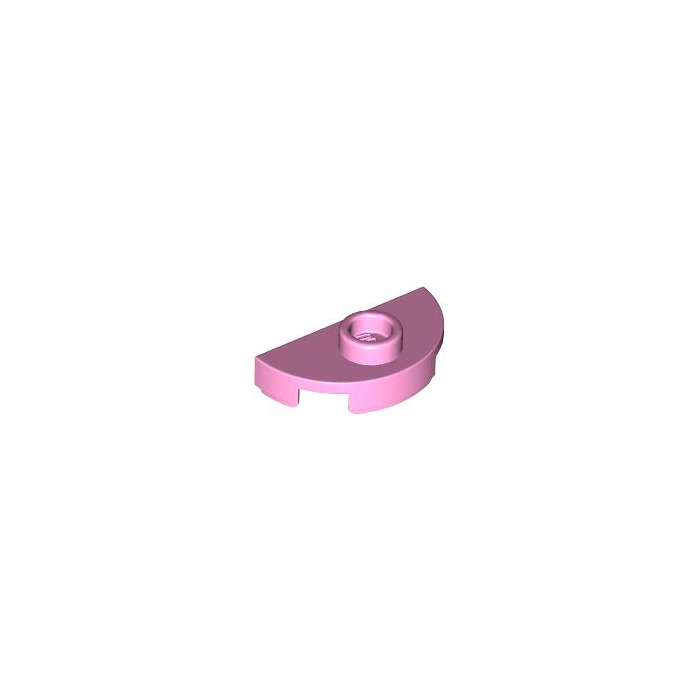 LEGO Bright Pink Plate 1 x 2 Round Semicircle (1745) | Brick Owl