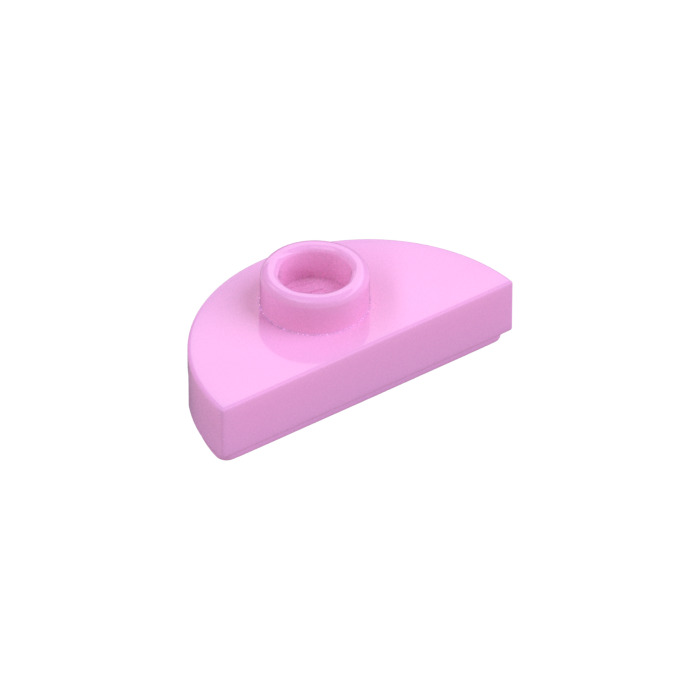 LEGO Bright Pink Plate 1 x 2 Round Semicircle (1745) | Brick Owl