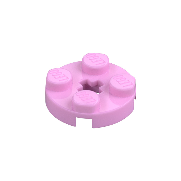 LEGO Bright Pink Plate 2 x 2 Round with Axle Hole (4032) | Brick Owl ...