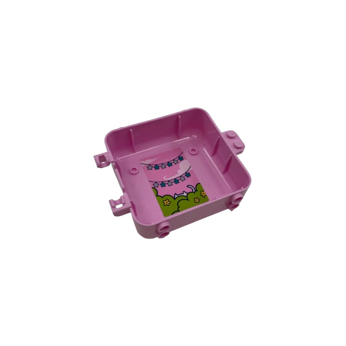 LEGO Play Cube 3 x 8 Half with Female Hinge with Strings of Stars and ...